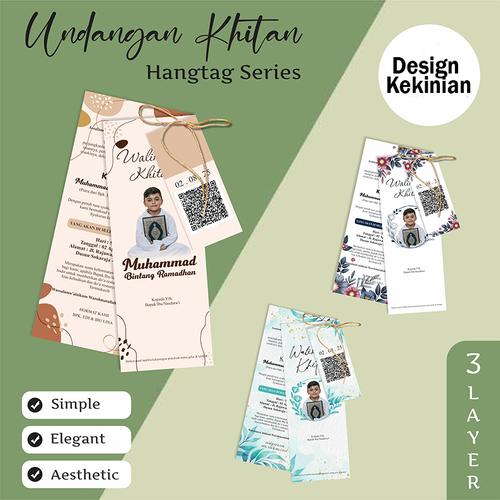Jual UNDANGAN KHITAN HANGTAG UNIK ELEGAN SIMPLE MURAH EKONOMIS ...