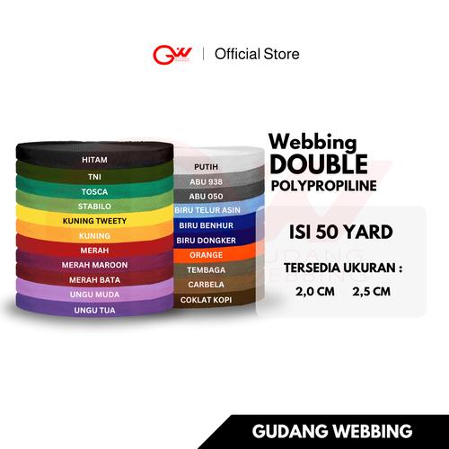 Jual Tali Webbing Double (Tali Webbing Tubular) - Kuning - Kota Bandung ...