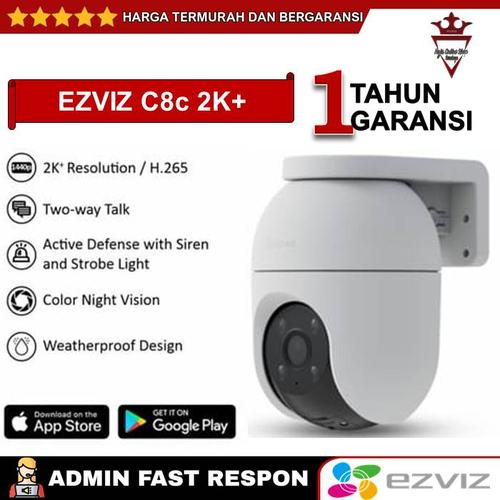 Jual Ezviz C8c 4MP 2K+ Smart Home Outdoor CCTV Wifi IP Camera Auto ...