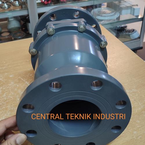 Jual Swing Check Valve PVC Model Flange 3" inch / DN 80 Flange jis 10k ...