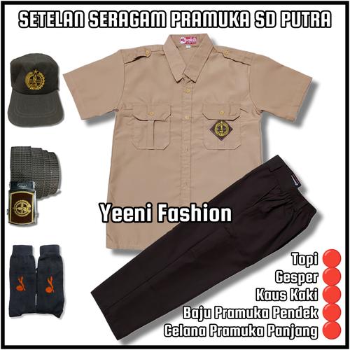 Jual Setelan Seragam Sekolah Pramuka Penggalang SD Putra Baju Pramuka SD Lengan Pendek Celana ...
