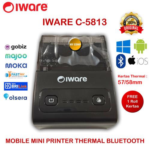 Jual Printer Thermal Bluetooth Mini Iware / Printer Mobile Kasir ...