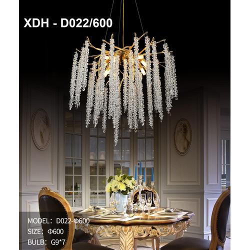 Promo SL022-600 LAMPU GANTUNG PLAFON HIAS KRISTAL GOLD MINIMALIS ELEGAN RUANG TAMU MEJA MAKAN ...