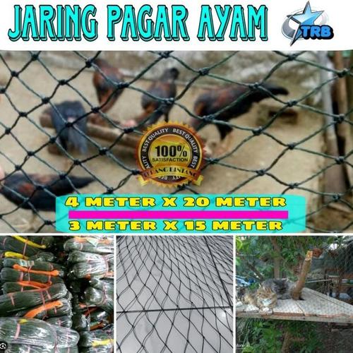 Jual Potongan Jaring Pagar Ayam 4 X 20 Meter,Jaring Kandang - Hijau ...