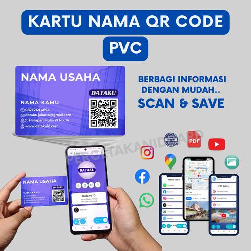Promo Kartu Nama QR Code PVC / Kartu Nama Digital - Glossy - Jakarta ...
