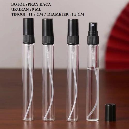 Jual Botol spray kaca 9 ml vial decant stik pen bisa isi ulang refill ...