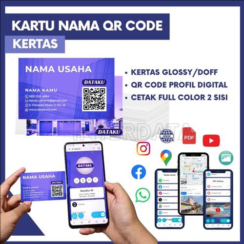 Jual Kartu Nama QR Code Kertas / Kartu Nama Digital - Jakarta Pusat ...
