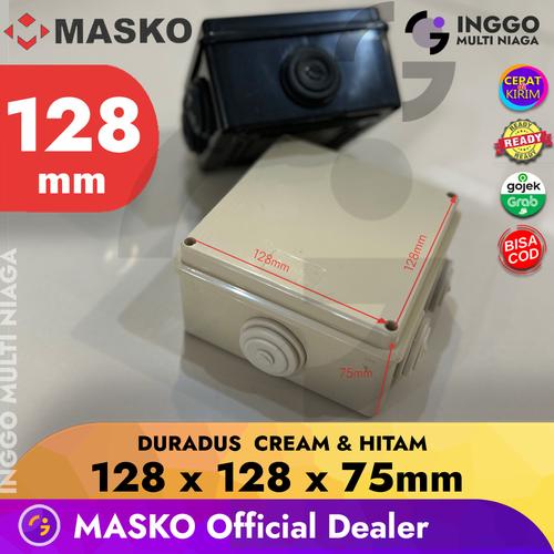 Jual Duradus Masko 128x128x75mm PVC Junction BOX Hitam Putih Cream ...
