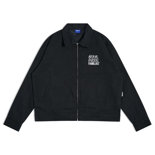 Jual Familias x Sekar Pizza - Black Work Jacket - Slico - XL - Kab ...