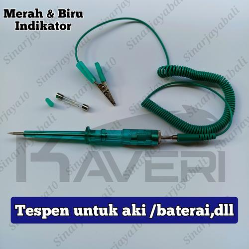 Jual tespen DC test pen aki tes pen accu tester strum tegangan arus ...