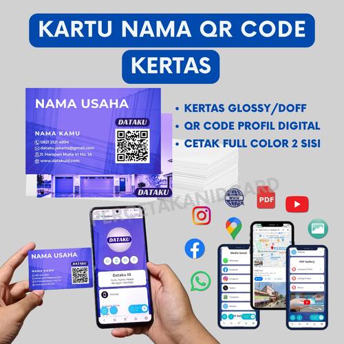 Jual Kartu Nama QR Code Kertas / Kartu Nama Digital - Glossy - Jakarta ...