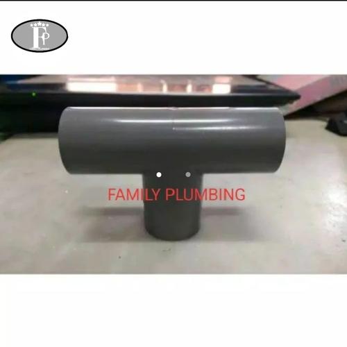 Jual EQUAL TEE TE T CABANG 3 PVC 5" 5INCH 5 INCH RUCIKA AW TEBAL ABU ...