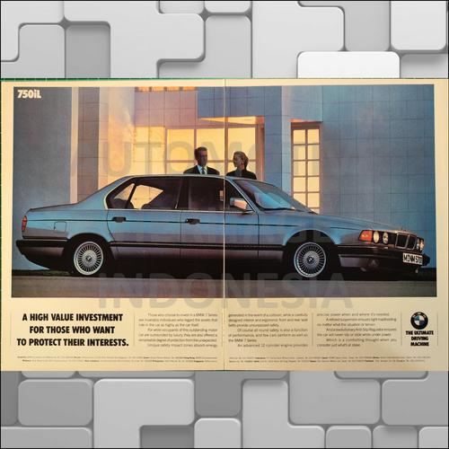 Jual Iklan Jadul BMW 7 Series E32 750iL original potongan majalah ...