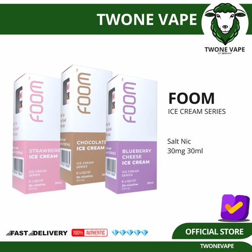 Jual Foom Ice Cream Seris Chocolate/Blueberry/Strawberry Salt Nic 30Ml ...