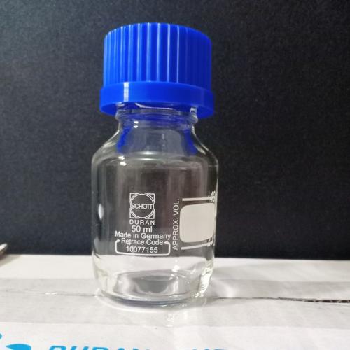 Jual DURAN Laboratory bottle 50 ml Clear Botol sample Laboratorium ...