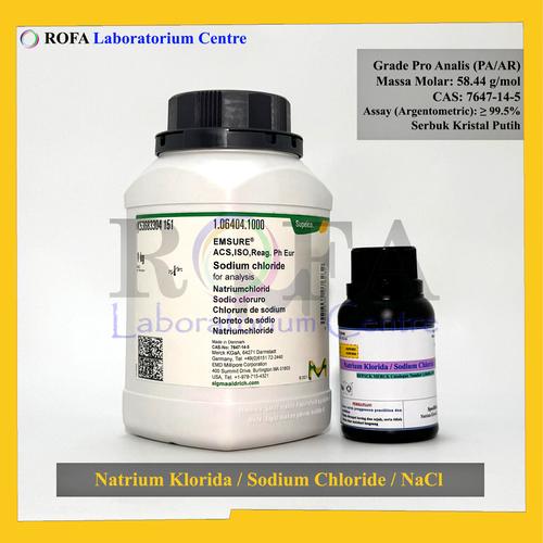 Jual Natrium Klorida / Sodium Chloride / NaCl Pro Analisis Eceran 1 ...