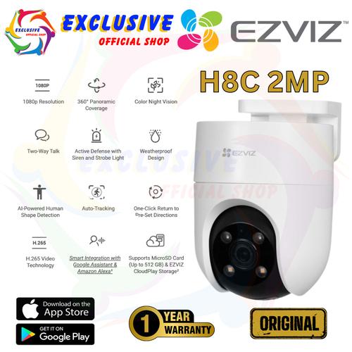 Jual EZVIZ H8C 2MP Smart Home Wifi IP Camera CCTV Outdoor Color Night ...