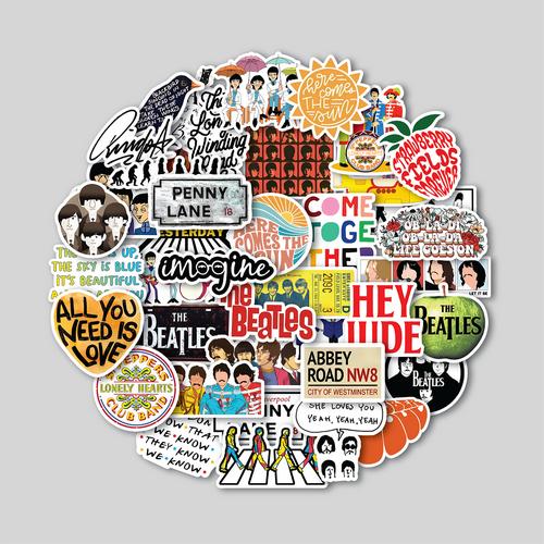 Jual STICKER PACK THE BEATLES | STICKER TUMBLER | STIKER LAPTOP KOPER ...
