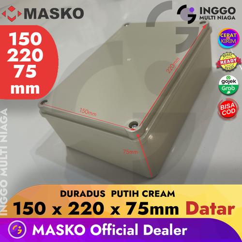Jual Duradus Masko 150x220x75mm Datar PVC Junction BOX Putih Cream ...