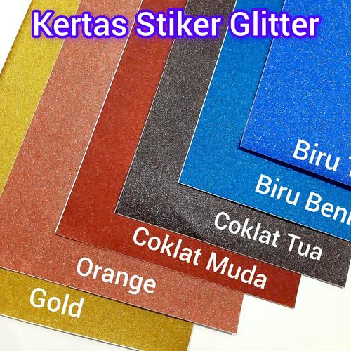 Jual Kertas Stiker Glitter, Sparkling Stickers Paper - Hijau - Jakarta ...