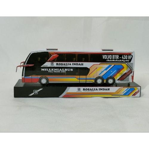 Jual MINIATUR BIS PAPERCRAFT BUS ROSALIA INDAH ROSALIA INDAH JETBUS 3 ...