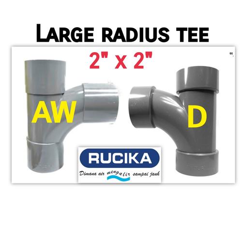 Jual Large radius tee 2" inch D / AW Rucika Tee Y 90 derajat 2 inch Tee ...