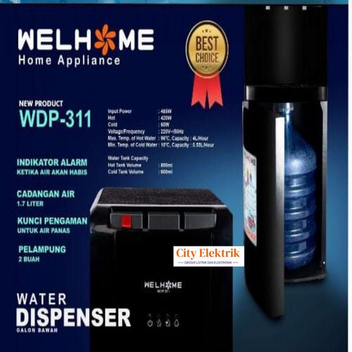 Jual Dispenser Galon Bawah Welhome WDP - 311 ( Panas, Dingin & Normal ...