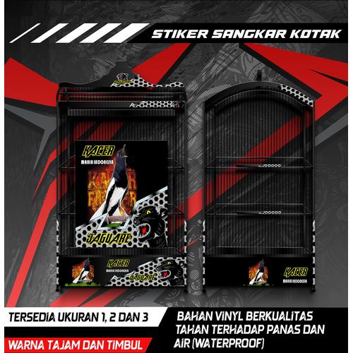 Jual stiker sangkar kotak motif kacer terbaru - kosan nomor 3 - Kab ...