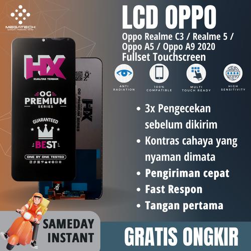 Promo LCD Realme C3 / Realme 5 / Oppo A5 2020 / A9 2020 Fullset Touchscreen - Hitam, LF Premium ...