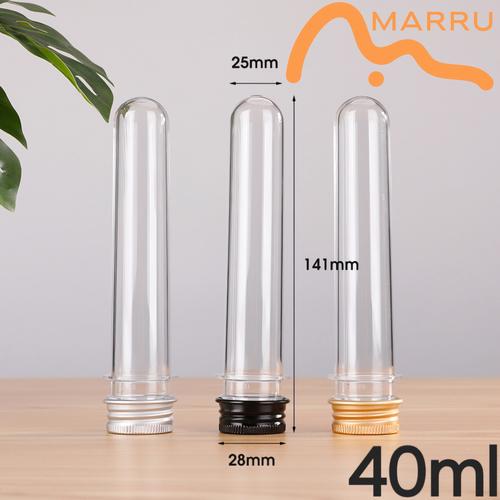 Jual MARRU 40ml 80ml Plastic Test Tube Bottle Aluminium Cap Botol ...