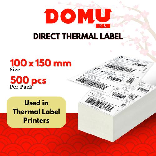 Jual Kertas Sticker Label Thermal Resi 100x150 mm Lipat | Isi 500 ...