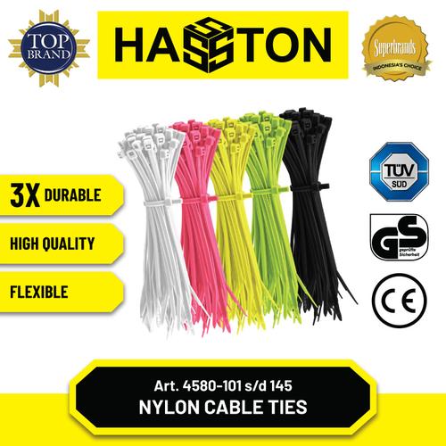 Jual Hasston Kabel Ties/Cable Ties/Ikat Kabel 3x150mm (4580) - Putih ...