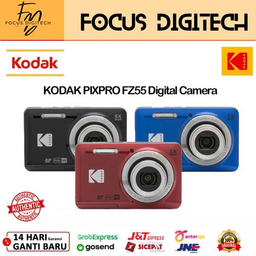 Jual KODAK PIXPRO FZ55 16MP Digital Camera 5X Optical Zoom - Black ...