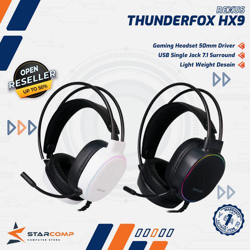 Jual Rexus HX9 Thunderfox RGB Gaming Headset - HX 9 - Hitam - Kab ...