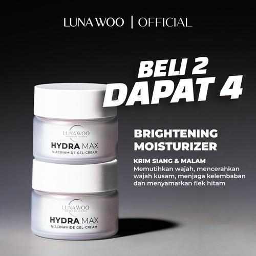 Promo Luna Woo Bundle Package Hydra Max Niacinamide Gel Cream 28gr 2pcs ...