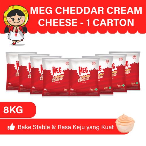 Promo MEG Cheddar Cream Keju 1 Kg - 8pcs (1 Karton) Cicil 0% 3x ...