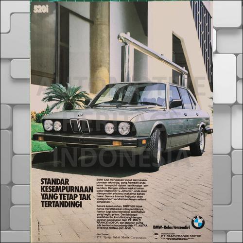 Jual Iklan Jadul BMW 520i 5 Series original potongan majalah - Kota ...