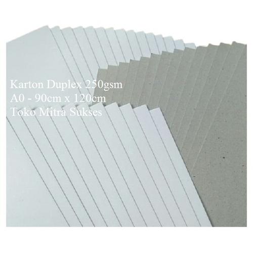 Jual Karton Duplex Plano 90cm x 120cm HARGA PER LEMBAR - 250GSM ...