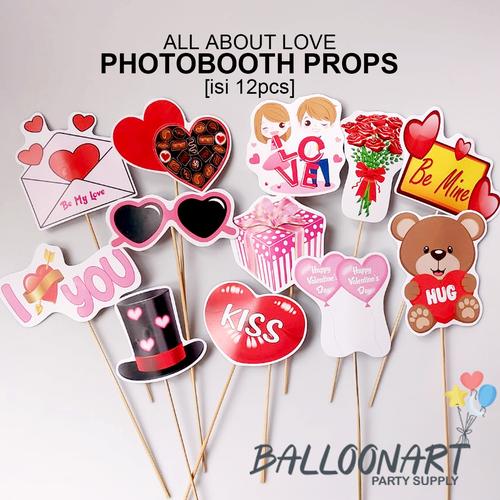 Jual PhotoBooth Props All Bout Love/Wedding/Valentine/Anniversary ...