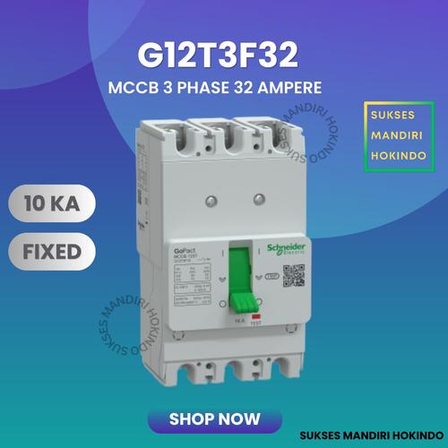 Promo MCCB 3 Phase 32 Ampere 3P 32A Breaker 10kA G12T3F32 Gopact 415 V ...