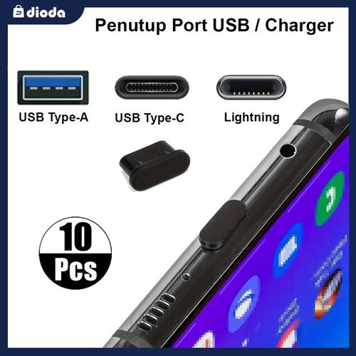 Jual Dust Plug Cover Penutup Port Charger Laptop HP USB Type A Type C ...