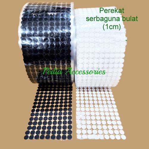 Jual Velcro Tape Bulat 1cm /Velcro Strap /Magic Tape /Sticker Double ...