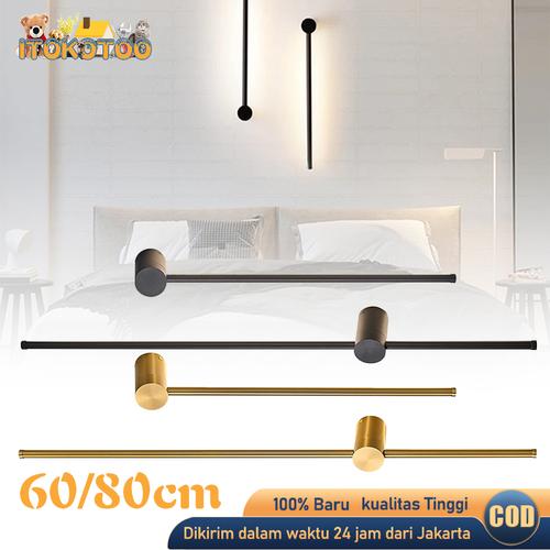 Jual Lampu Hias Dinding Minimalis Lampu Dinding Indoor Minimalis Led Lamp - 80cm-Emas - Kota ...