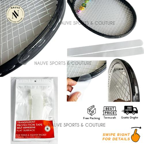 Promo Pelindung Kepala Raket Tennis Squash Transparent Protection Tape ...