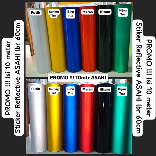 Jual PROMO isi 10 meter ASAHI Scotchlite Sticker Reflective lebar 60cm ...