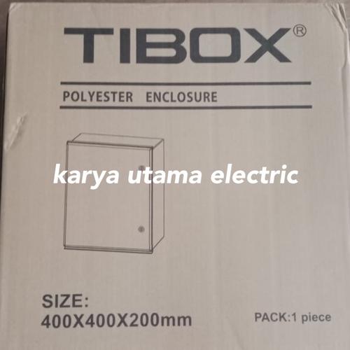 Jual Box panel tibox polyester 400x400x200 TIP-44 IP 65 box pvc tibox ...