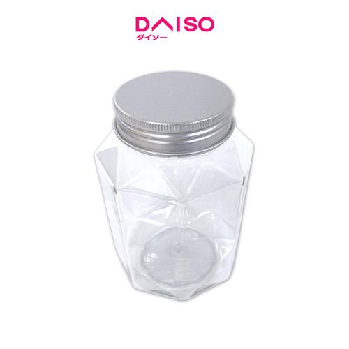 Jual Daiso PET container with an aluminum lid (Polygonal 14.20 fl oz ...