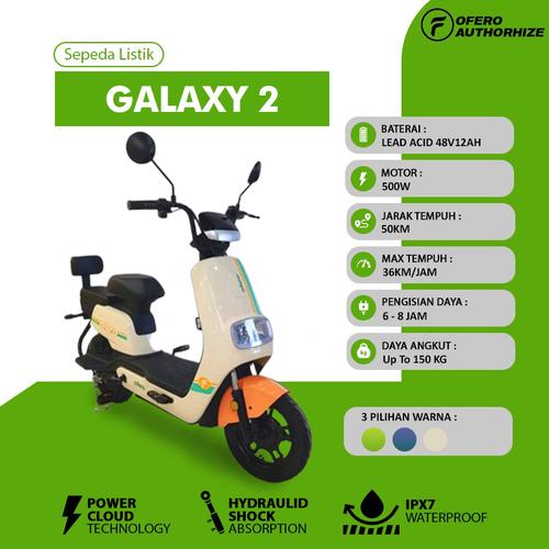 Jual OFFICIAL OFERO Sepeda Listrik New Seri GALAXY 2 Untuk Remaja/Dewasa New Produk - light ...