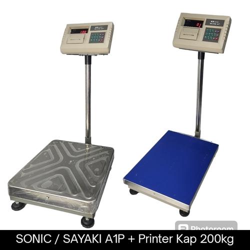 Jual Timbangan Digital, Printer, Ekspedisi, Barang, Sembako, A1P Kap 200kg - Biru, SONIC ...