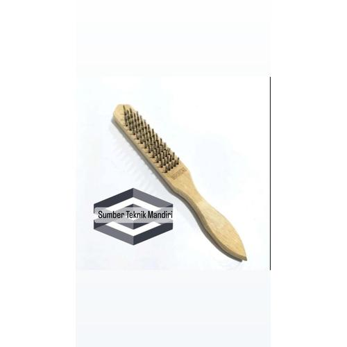 Jual SIKAT KAWAT KUNINGAN GAGANG KAYU / SIKAT KUNINGAN PEMBERSIH KARAT ...